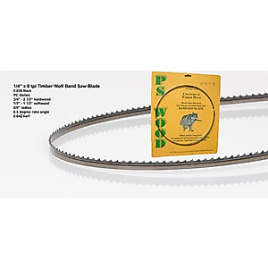 PS Wood Timber Wolf 91 x 1/4 x 6 tpi Band Saw Blade