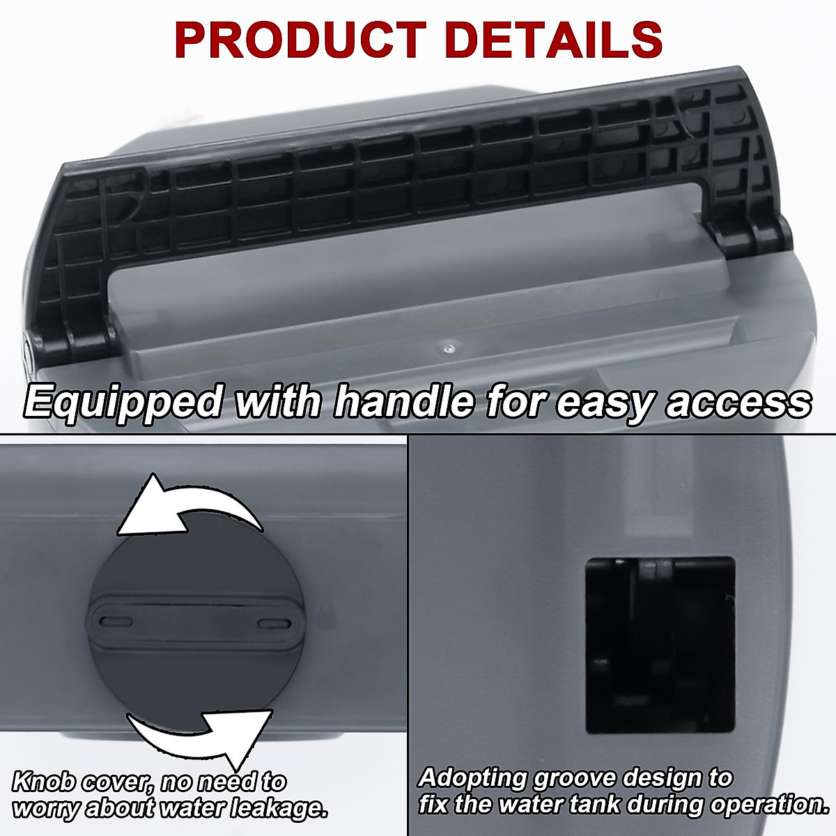 Garbage fighter Replacement Water Tank Box Compatible with IROBOT Braava Jet M6 (6110) (6012) (6112) (6113) Ultimate Robot Mopping Water Tank Accessories