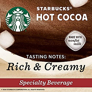 Starbucks Hot Cocoa K-Cup Coffee Pods — Hot Cocoa for Keurig Brewers — 6 boxes (60 pods total)