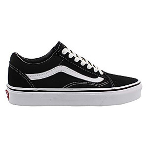 Vans Men's Old Skool Sneaker, Canvas - Black/True White, Size 9.5