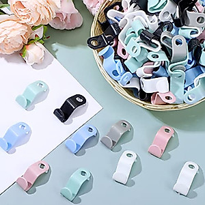 300 Pcs Clothes Hanger Connector Hooks Hanger Extender Clips Heavy Duty Cascading Hangers Plastic Hanger Hooks Space Saver for Closet Space Saving Connection Hooks Coat Outfit Organizer (Fresh Colors)