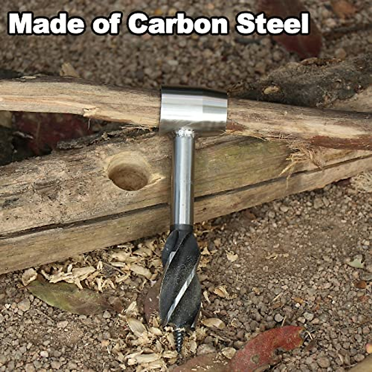 Settlers Wrench Survival Tools, Bushcraft Hand Auger Wrench Wood Drill for Camping, Bushcrafting and Outdoor Backpacking