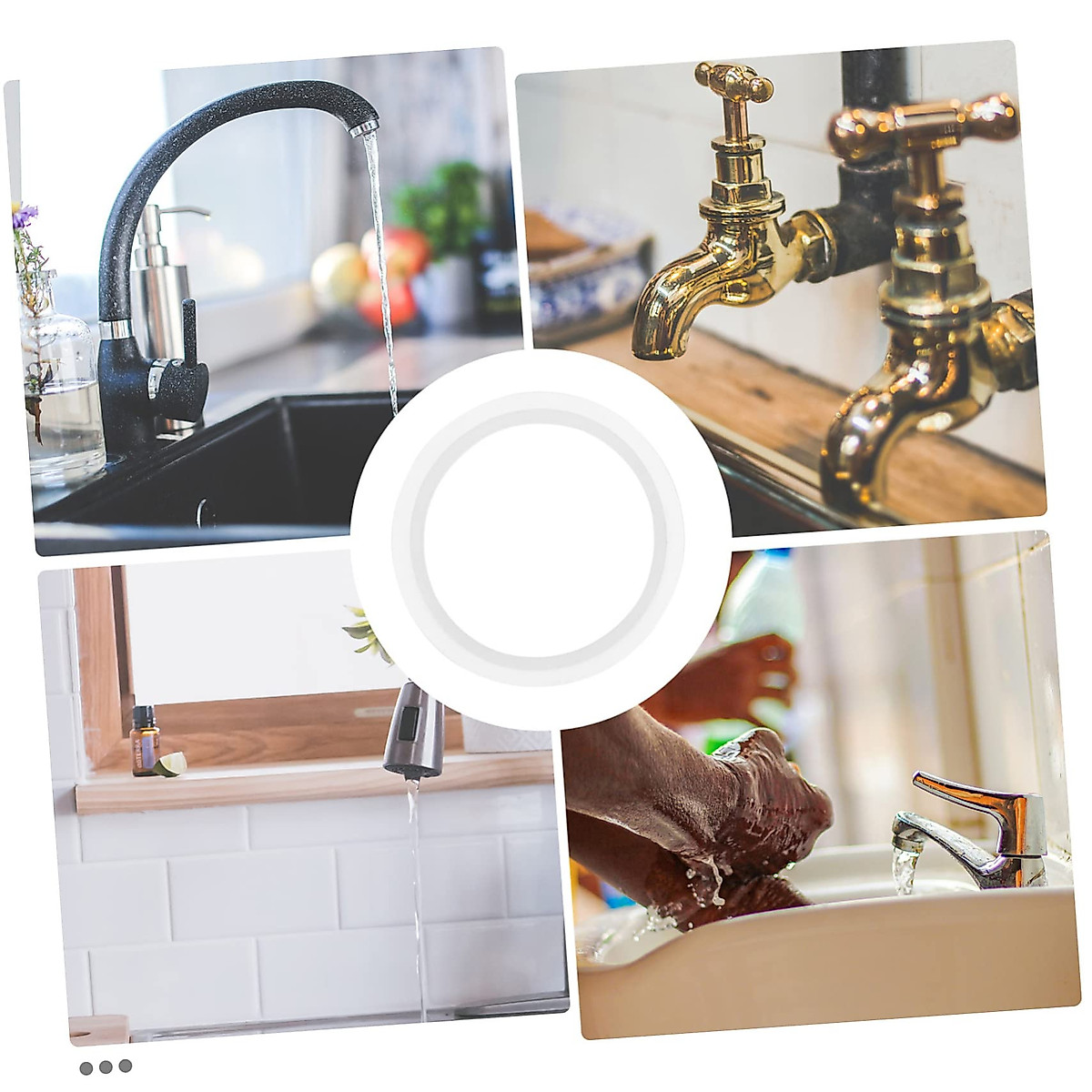 Veemoon 3pcs Basin Plug o Ring Bathroom Mounting Ring Bathroom Sealing Washers Bath Tub Accessory Mounting Ring for Vessel Bathroom Sealing Gasket Tub Plug Bath Sink Cover Rubber Valve