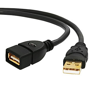Mediabridge USB 2.0 - USB Extension Cable (10 Feet) - A Male to A Female with Gold-Plated Contacts