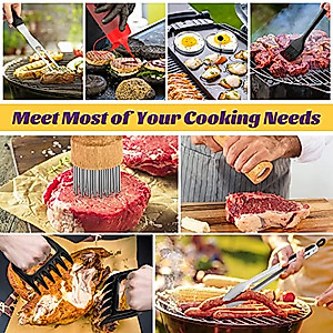 24Pcs Griddle Accessories Kit, Joyfair Outdoor BBQ Flattop Grill Tool Set, Heavy Duty Stainless Steel Spatulas/Scraps for Teppanyaki Camping Cooking, Burger Turner &2 Portable Bags, Dishwasher Safe