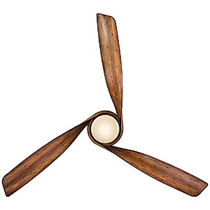 Minka Aire F803DL-DK Artemis - Smart Ceiling Fan with Light Kit in Transitional Style - 15.5 inches tall by 58 inches wide, Finish Color: Distressed Koa, Blade Color: Distressed Koa