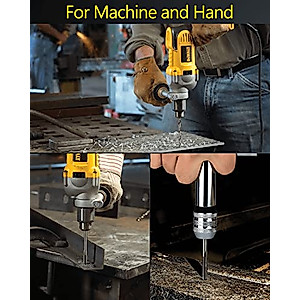 HOTYELL Drill and Tap Set, Metric HSS Taps M2 to M16 with Matching Jobber Length Drill Bits - 24 Pcs