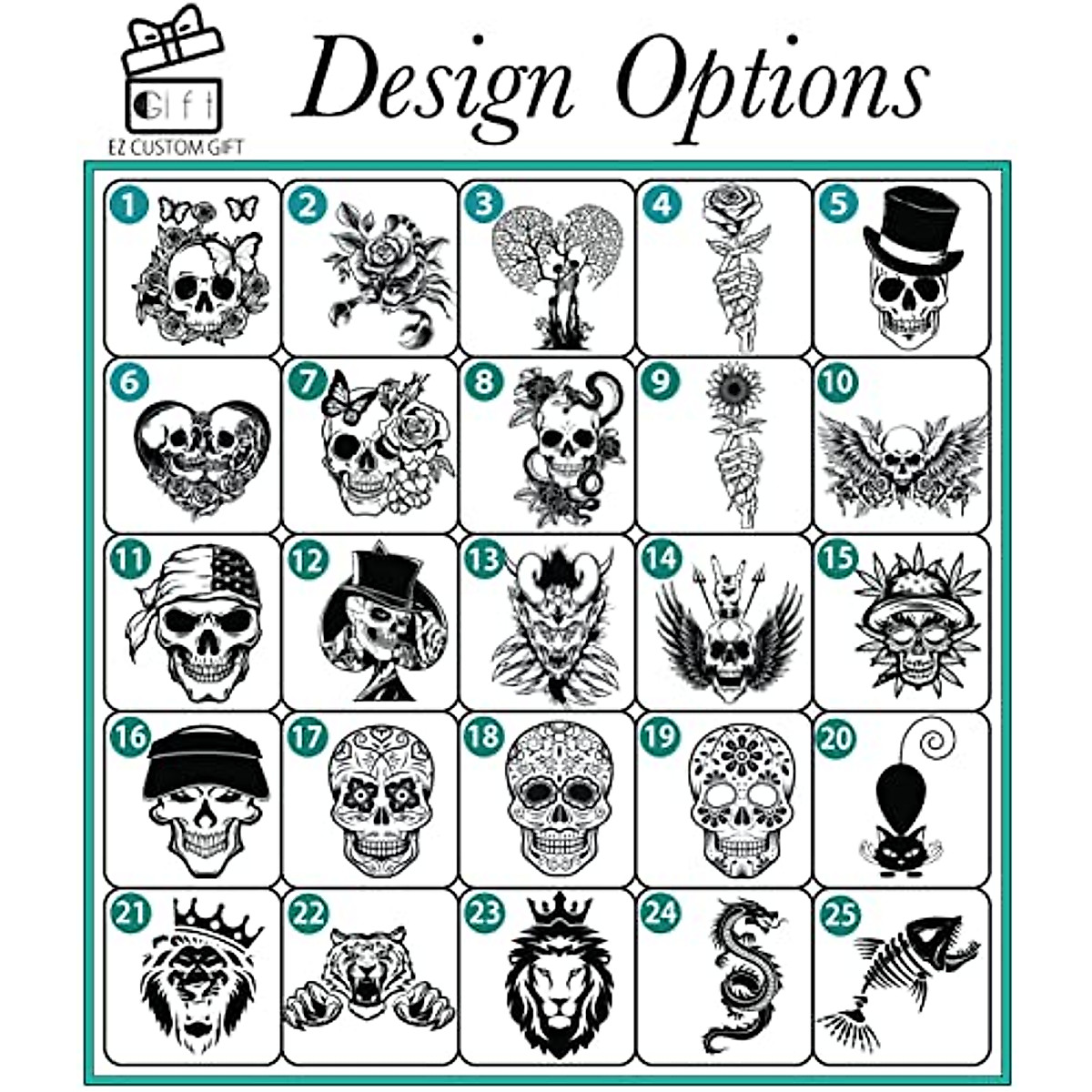 Personalized Water Bottles with Flip-Top Lid and Straw, Customized Engraved Insulated Flask, Custom Stainless Steel Sports Thermos 20 oz., 32 oz., 40 oz (Black)