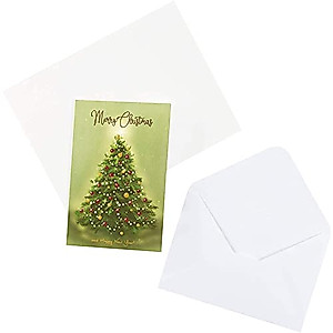 48-Pack Vintage Merry Christmas Greeting Cards Box Set - Holiday Greeting Cards with 6 Vintage Christmas Designs, Envelopes Included, 4 x 6 Inches