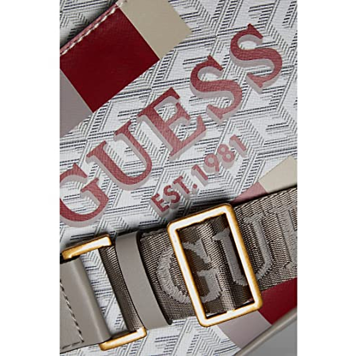 GUESS Vikky Camera Bag Stone Logo One Size
