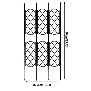 Decor Trellis, Garden Trellis for Climbing Plants, Garden Fence, Stackable Mini Garden Trellis, Superimposed Garden Flower Support Metal Trellis for Climbing Rose Vegetable Flower