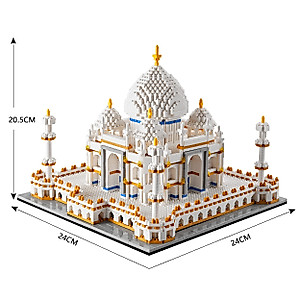 COZYMASS 3950PCS Architecture and Collection Micro Building Blocks Set Taj Mahal Modle Kit Toy Present for Adults and Kids Ages of 14+