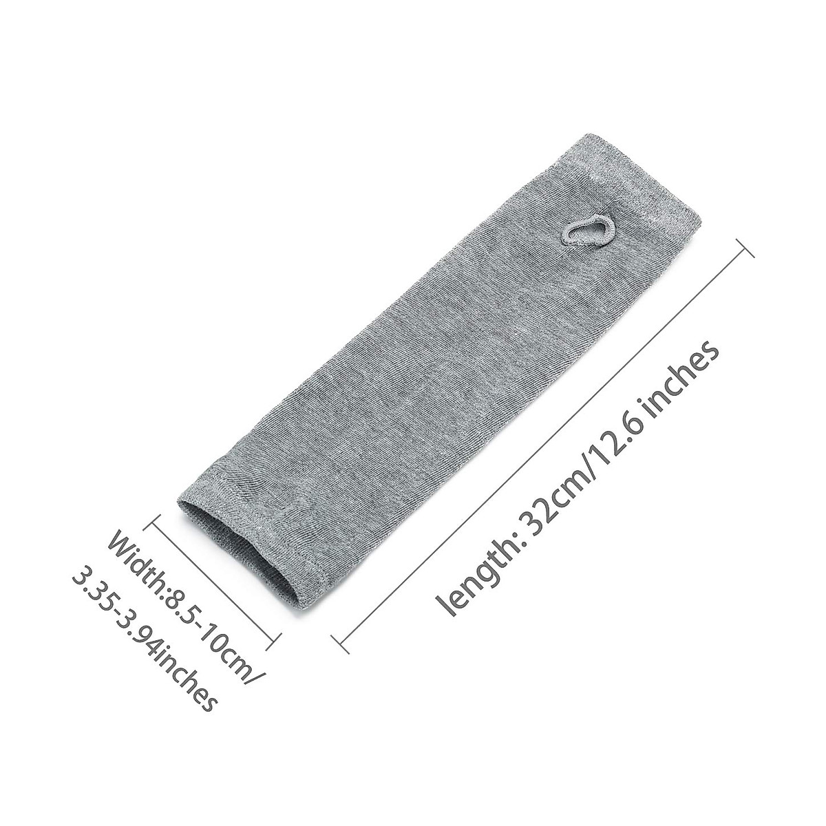 Allegra K Women's Winter Warmers Fingerless Thumbhole Elastic Long Knitted Party Costume Gloves One Size Light Gray