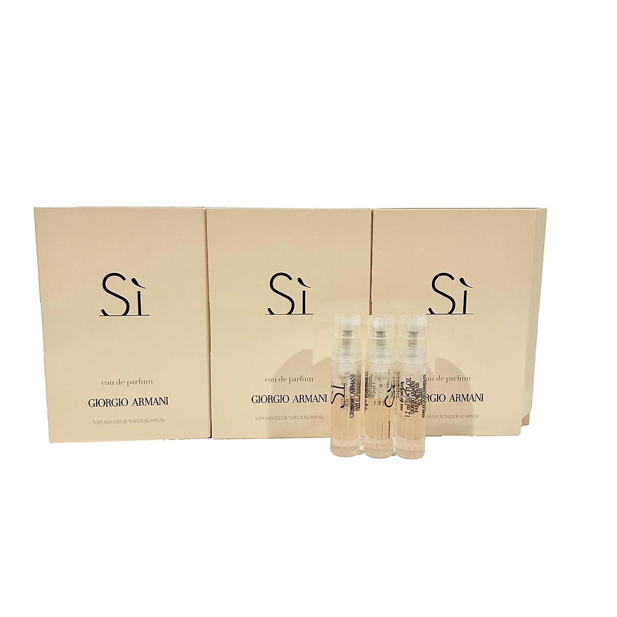 GIORGIO ARMANI Si EDP Sample Perfume Women Spray 1.2 ml / 0.04 oz - set of 3
