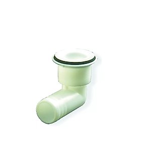 Forespar Sink Drain SW-2, 90 Degree for 1", Plastic Flange