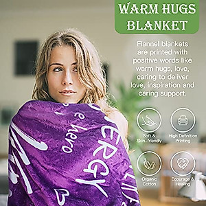 Suhctuptx Get Well Soon Gifts for Women, 14 pcs Care Package Feel Better Sympathy Gift Baskets Includes Warm Hugs Blanket Insulated Tumbler for Mom Female Friend Sister - Stress Relief Encouragement
