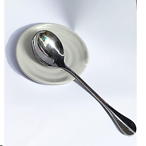 Ceramic Spoon Rest for kitchen, 3.9 Inches Spoon Holder for Stove Top, Coffee Spoon Rest, Spoon Cradle,Kitchen Accessories for Utensils-1