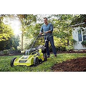 Ryobi Cordless Push Lawn Mower 20 in. 40-Volt with Whisper-Quiet Design