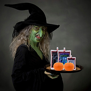 Halloween Blood Bags Party Supplies - 20 Halloween Drink Pouches + 2 Funnels Halloween Party Favors, Reusable Halloween Blood Bags Drink Bag for Vampire Zombie Costumes Props Party Decorations(5