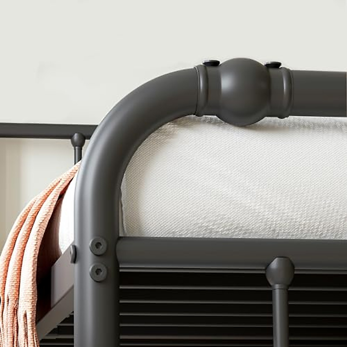 ZIYOO California King Bed Frames with Headboard and Footboard, 14 Inch High, Heavy Duty Steel Slats Up to 3500lbs Support, No Box Spring Needed, Easy Assembly, Noise-Free Platform-Black