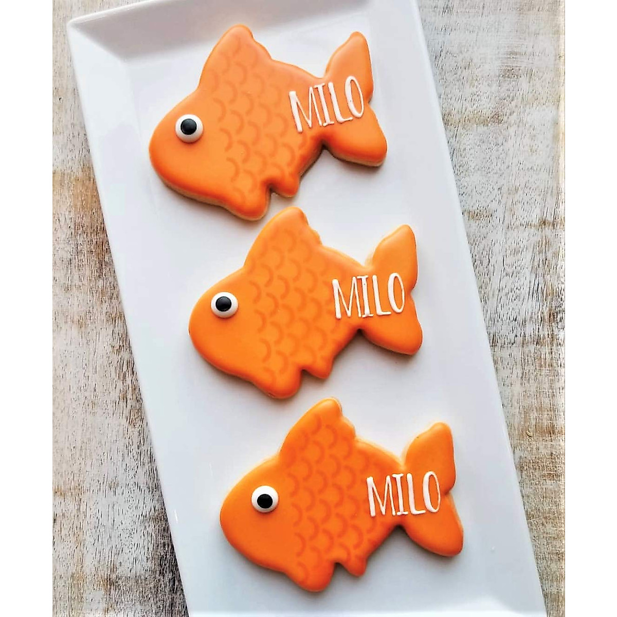 Cute/Gold Fish Cookie Cutter, 4" Made in USA by Ann Clark