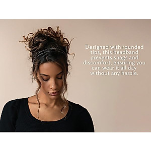 L. Erickson Metal Double Headband - Gold