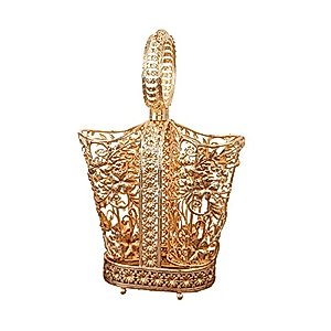Cabilock Kitchen Utensils Holder Caddy Utensil Organizer Vintage Golden Spoon Holder Silverware Caddy for Countertop Decoration