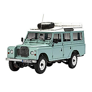 Revell 85-4498 Land Rover Series III 109 Model Truck Kit 1:24 Scale 184-Piece Skill Level 5 Plastic Model Building Kit, Blue