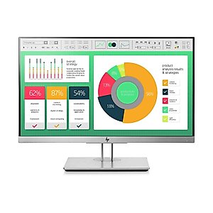 HP EliteDisplay E223 54,6 cm (21.5") 1920 x 1080 Pixel Full HD LED Piatto Nero, Argento