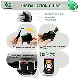 Economink Remanufactured Ink Cartridge Replacement for HP 61XL 61 XL Black Used in Envy 4500 4502 5530 DeskJet 2512 1512 2542 2540 2544 3000 3052a 1055 3051a 2548 OfficeJet 4630 Printer (1-Pack)