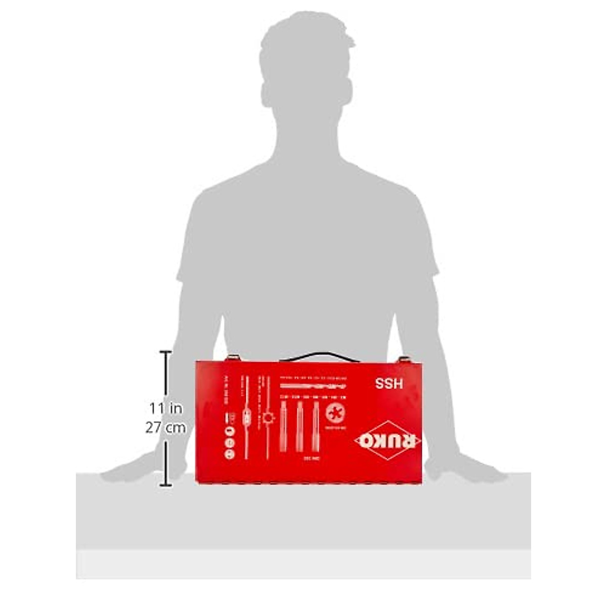 Ruko 245030聽-聽Set of Drilling Tools HSS tap DIN 352聽(Metal Box/a 44U)