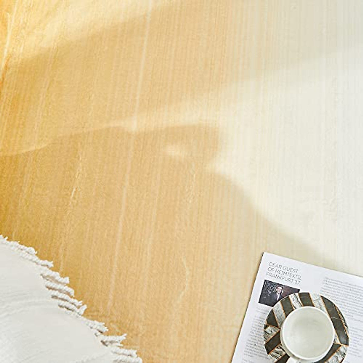 jinchan Runner Rug 2x6 Area Rug Gold Twilight Rug Modern Entryway Rug Accent Rug Indoor Ombre Print Mat Low Pile Rug Contemporary Floor Cover for Kitchen Bedroom Doorway Decor Non Slip