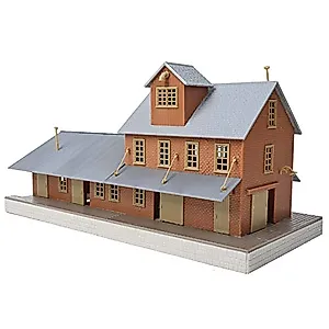 Walthers Trainline HO Scale Model Brick Freight House Kit