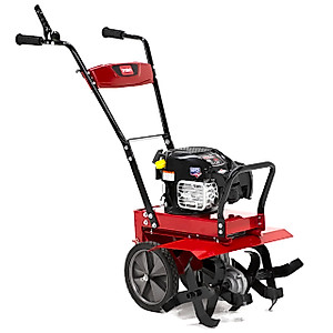 Toro Full Size Front Tine Tiller, 163cc Briggs & Stratton 4-Cycle Engine, Adjustable Tilling Width Up to 21", Variable Wheel Settings, Model Number: 58602