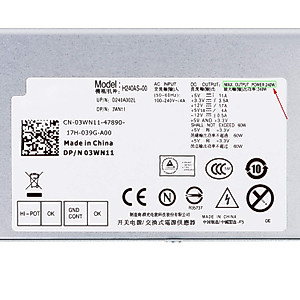 S-Union 240W Power Supply Unit Replacement for Dell OptiPlex 390 790 960 990 3010 9010 Small Form Factor System SFF H240AS-00 H240AS-01 H240ES-00 D240ES-00 AC240AS-00 AC240ES-00 L240AS-00 PH3C2