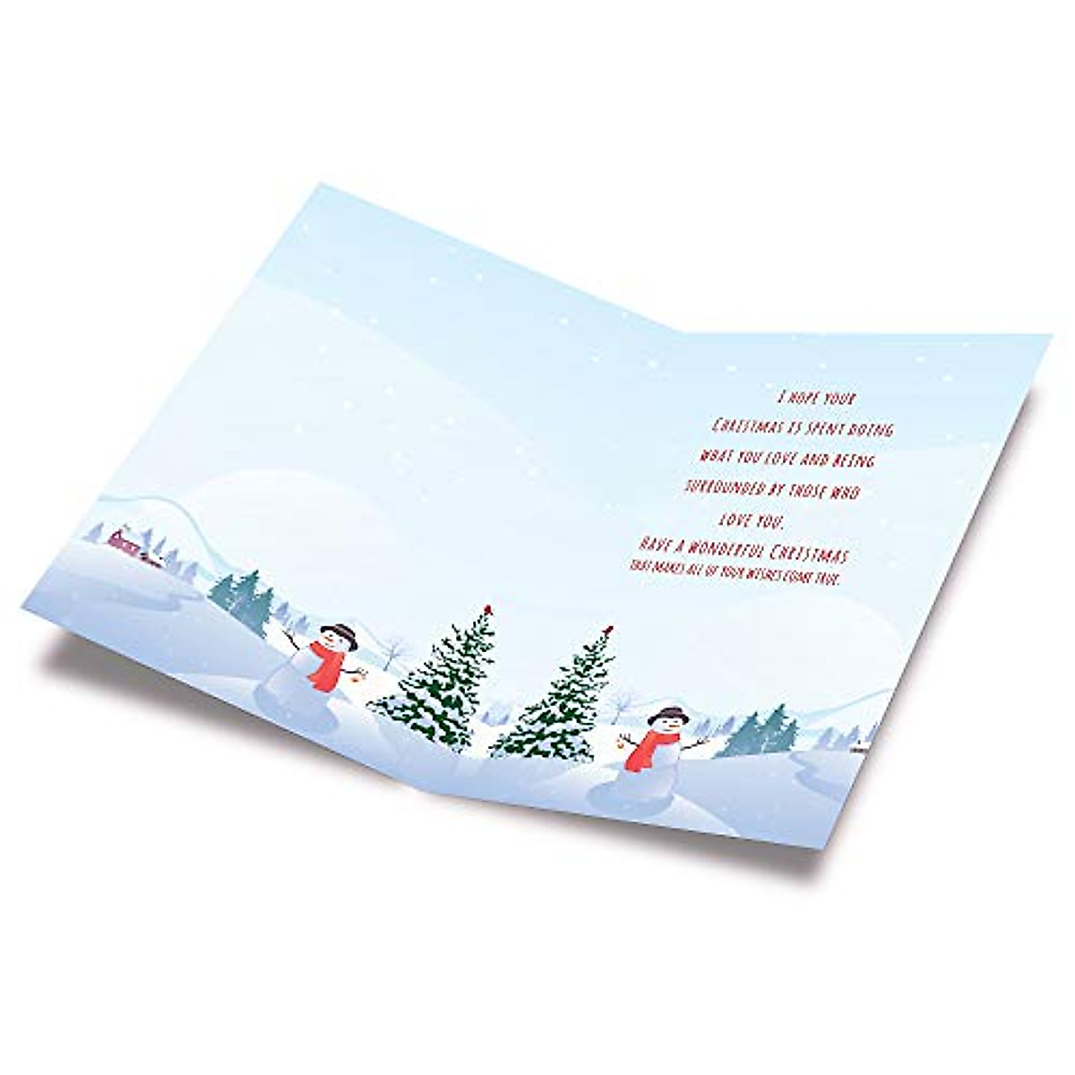 Christmas Card Brother In Law | Made in America | Eco-Friendly | Thick Card Stock with Premium Envelope 5in x 7.75in | Packaged in Protective Mailer | Prime Greetings