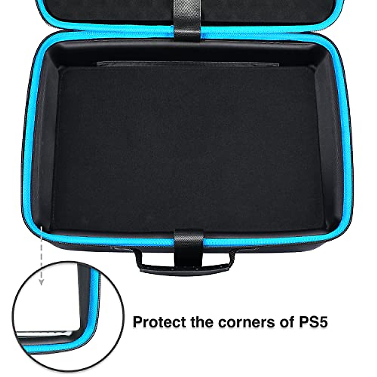 Migitec Hard-Shell Travel Case Compatible with PS5, Protective Carrying Case Holds Playstation 5 Console, Wireless DualSense Controllers, Original Base, Cables and Other Accessories