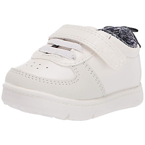 Carter's baby boys Kyle Fashion Sneaker First Walker Shoe, White, 2.5 Infant US