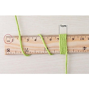 VASANA 3Roll Green Milk Knitting Cotton Yarn Smooth Soft DIY Hand Knitting Craft Crochet Thread for Shawl Sweaters Hats Scarves(98Yard/Roll）