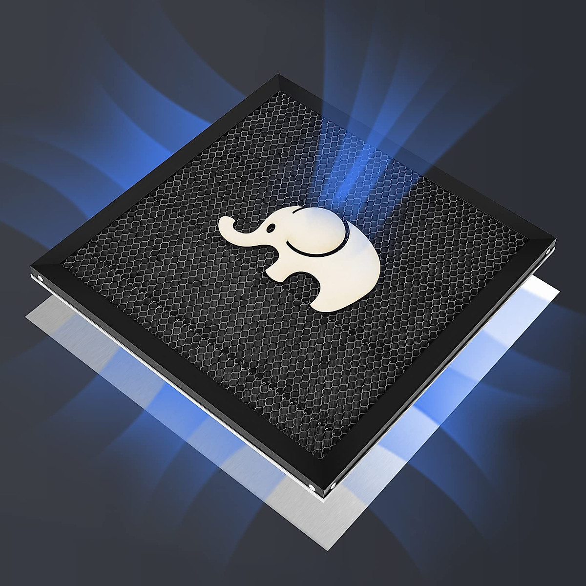 Comgrow Honeycomb Laser Bed 23.62x23.23x1.06 Inch,for Co2 Diode Laser Cutter and Engraver Machine, Honeycomb Working Table with Aluminum Plate,Laser Engraver Accessories, Smooth Edge Cutting