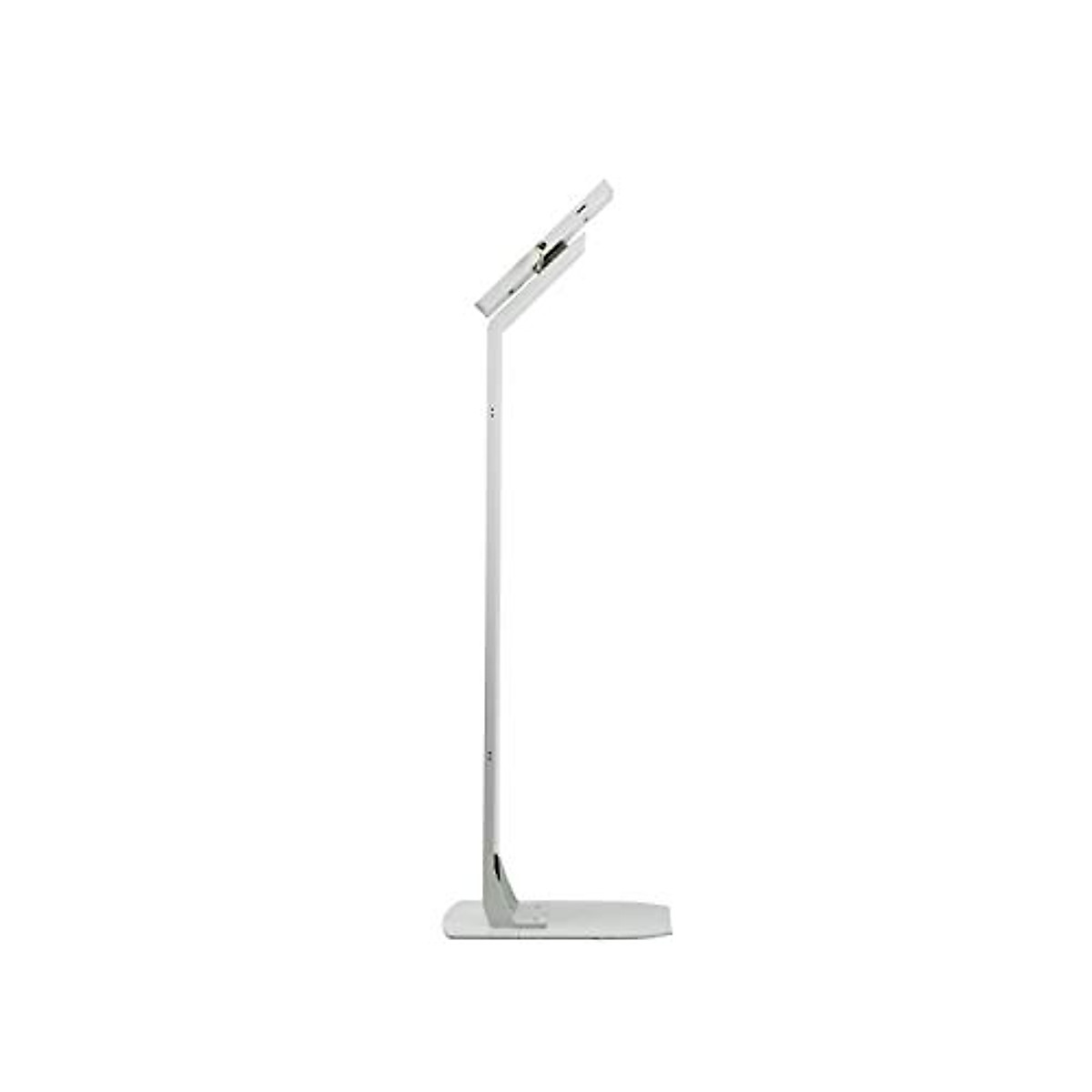 Locking Floor Stand - CTA Premium Large Locking Floor Stand Kiosk with Steel Body and Heavy-Duty Locking Enclosure with Keys for iPad Pro 12.9", Surface Pro 3, 4, 5, 6, 7, 8, X (PAD-PLSW) - White