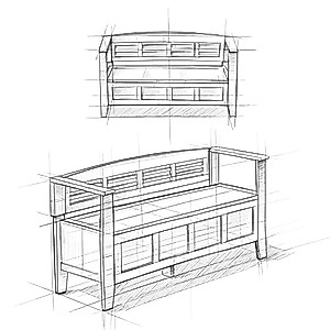 SIMPLIHOME Adams SOLID WOOD 48 Inch Wide Contemporary Entryway Storage Bench with Safety Hinge, Multifunctional Rustic in Black, For the Living Room, Entryway and Family Room