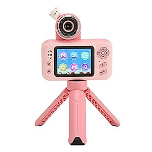 Digital Mini Camera, 2.4in IPS HD Screen Video 180 Degree Angles Kids Camera for 3 to 12 Years Old for Kids Gifts