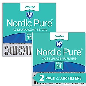 Nordic Pure 20x20x5 (19_5/8 x 19_7/8 x 4_3/8) Honeywell/Lennox Replacement MERV 14 Air Filters 2 Pack
