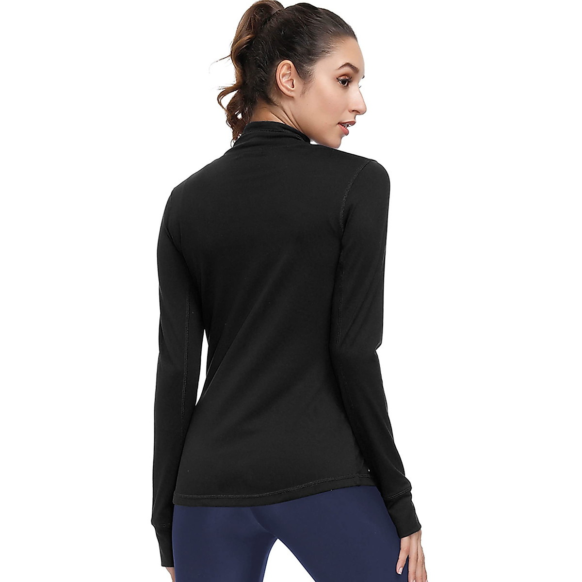 Dolcevida Womens Sports Jackets Zip Up Workout Yoga Jacket with Pockets