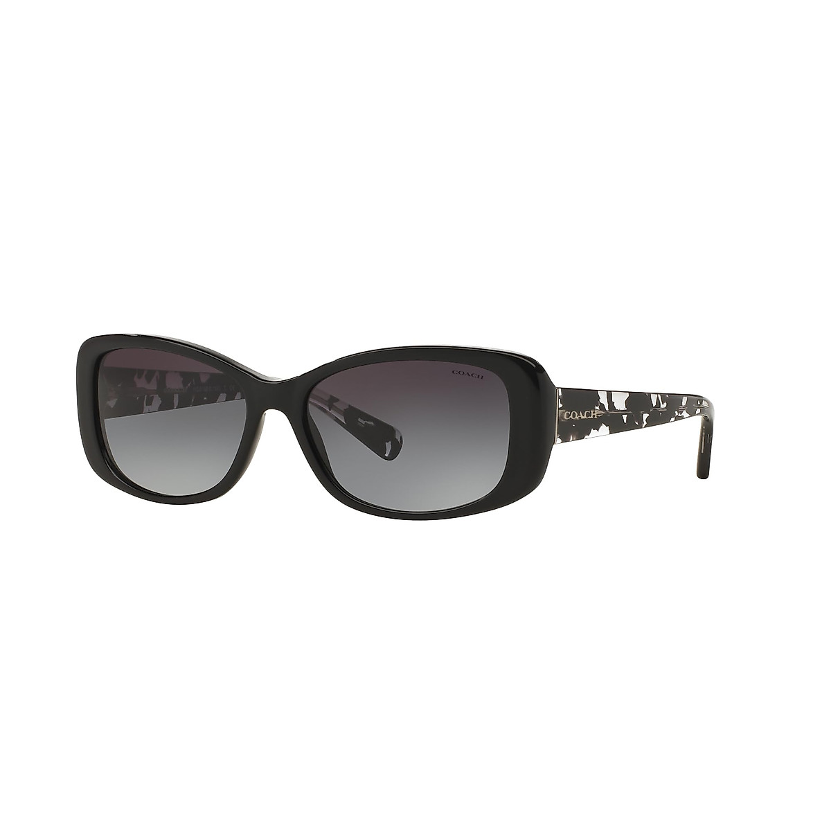 Coach HC8168 Sunglasses, Black/Grey Gradient, 56 mm