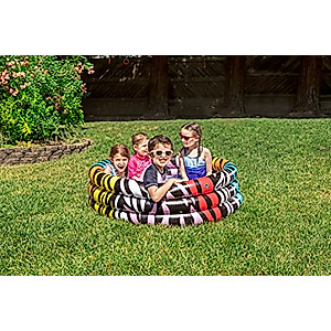 Poolmaster Inflatable Swimming Pool Kiddie Pool, Rainbow Zebra