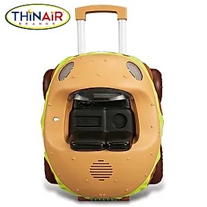 Burger Car Kids’ Kitchen Playset: 3 Pretend Play Toys in 1 with Fun Lights & Sounds, Includes Burger-Shaped Toy Car, Toy Food, Toy Grill & Toy Restaurant/Food Truck for Kids 3 & Up