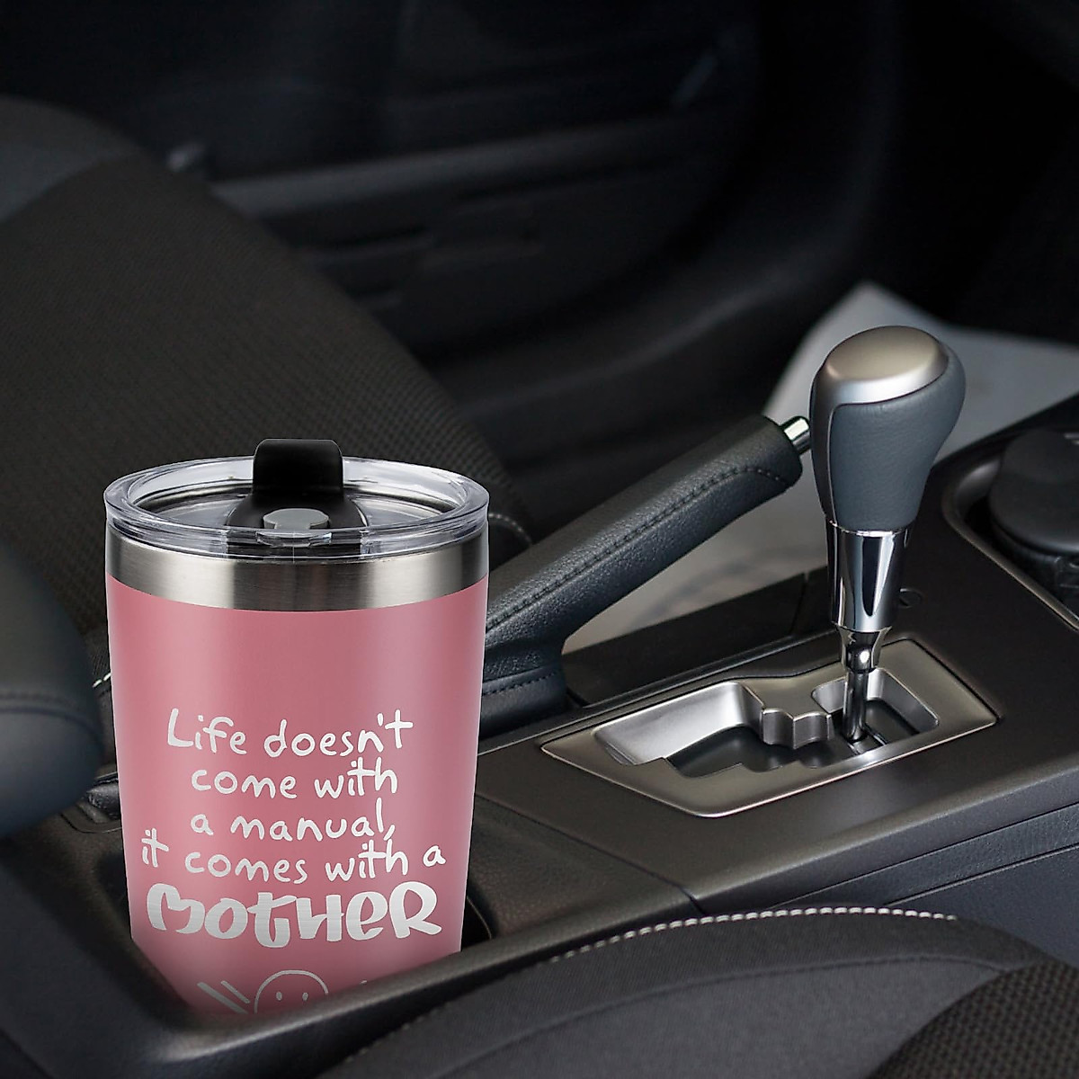 KrazeKK Personalized Coffee Tumbler, Custom Stainless Steel Tumbler with Text, Customized Travel Coffee Mug Cup Gift for Girlfriend, Boyfriend, Mom, Dad (20Oz Engraved)