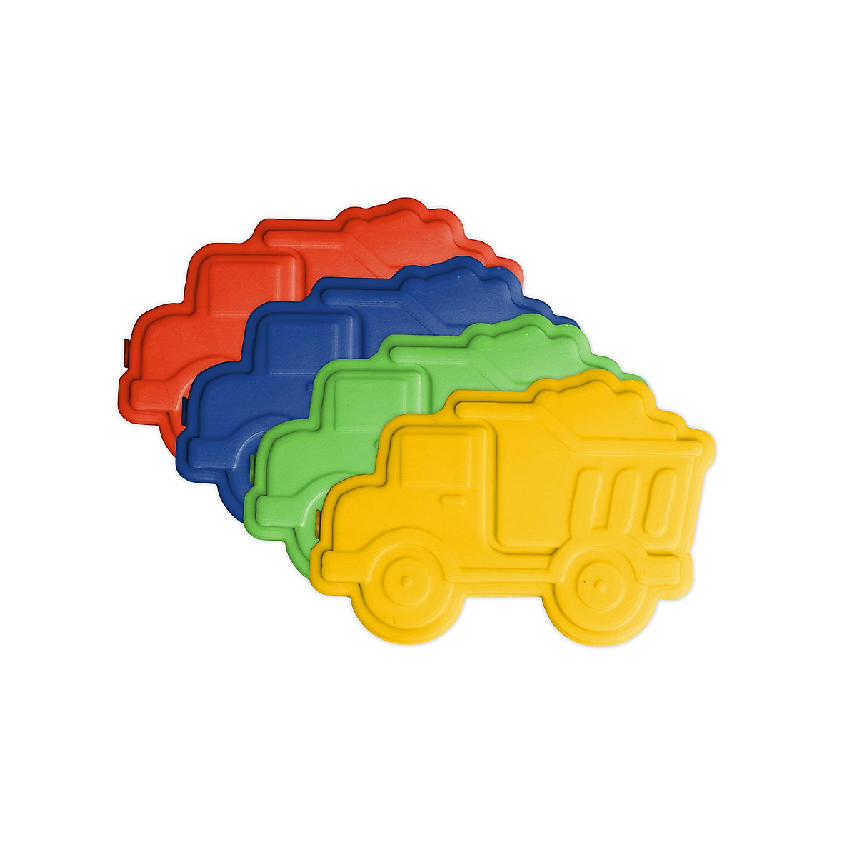 Simple Modern Character Shaped Ice Pack for Lunch Box | Slim, Reusable, Freezer Safe Icepack for Kids Bento Box, Lunch Bags, or Lunchbox | 4 Pack | Construction Truck